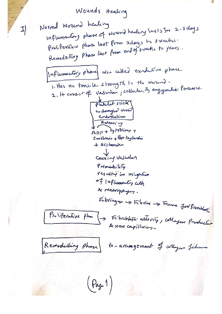 Summry of lec 2 Wounds pdf - د.ليث - Muhadharaty Summry of lec 2 Wounds pdf - د.ليث - Muhadharaty